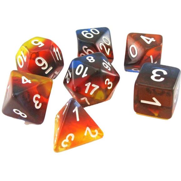 Koplow Games | Games | 7piece Polyhedral Dice Set Sunset | Poshmark